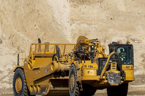 Cat Wheel Tractor-Scrapers Open Bowl Scrapers 657 with Diesel Engine ...